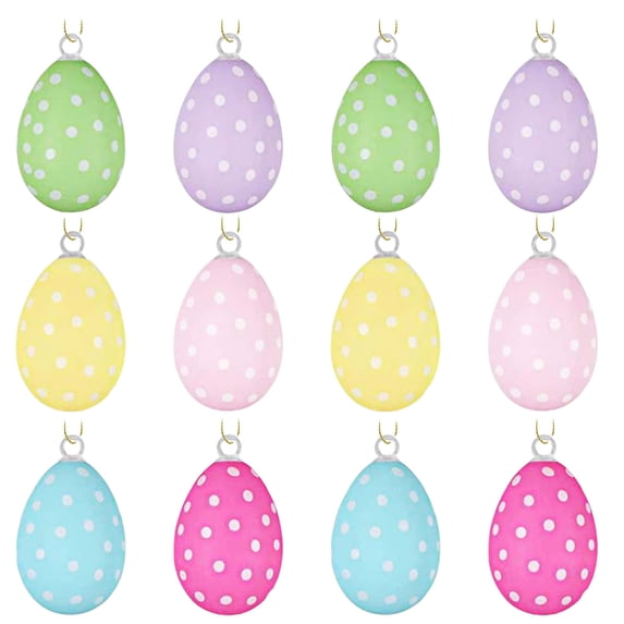 Deeceymbur Easter Eggs Plastic Decorations Colorful Assorted Set ...