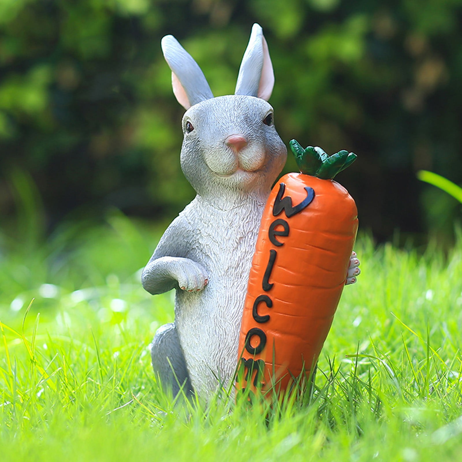 Deeceymbur Easter Resin Rabbit Decorations Bunny Easter Ornaments ...