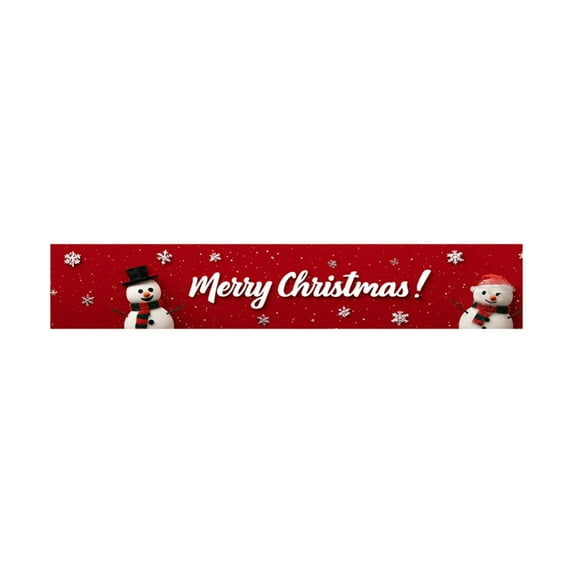 Deeceymbur Festive Table Flag Water Resistant Stain Proof Long ...