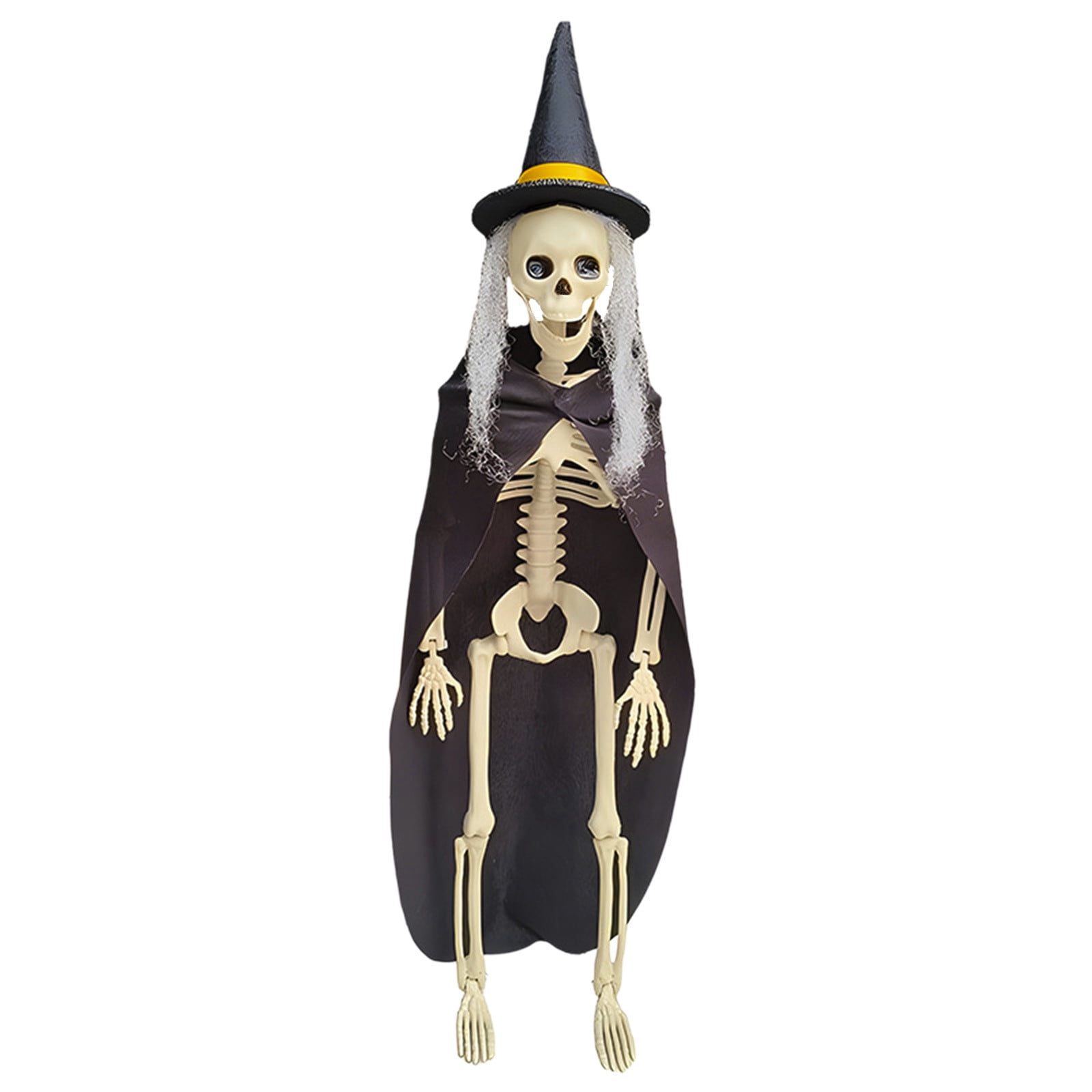 Deeceymbur Flexible Joint Skeleton with Fabric Costume Halloween ...