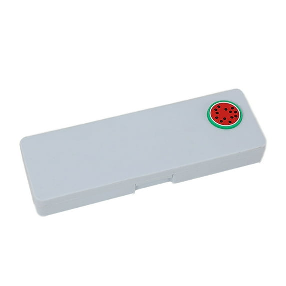 Deeceymbur Frosted Pencil Case Fruit Pattern Plastic Storage Box for ...