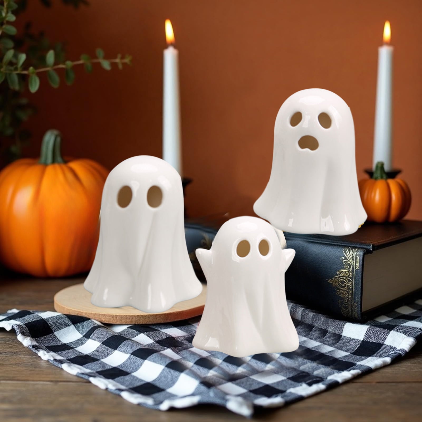 Deeceymbur Halloween Ghost Light Cute Desktop Decorations Of Halloween Ghosts - Walmart.com