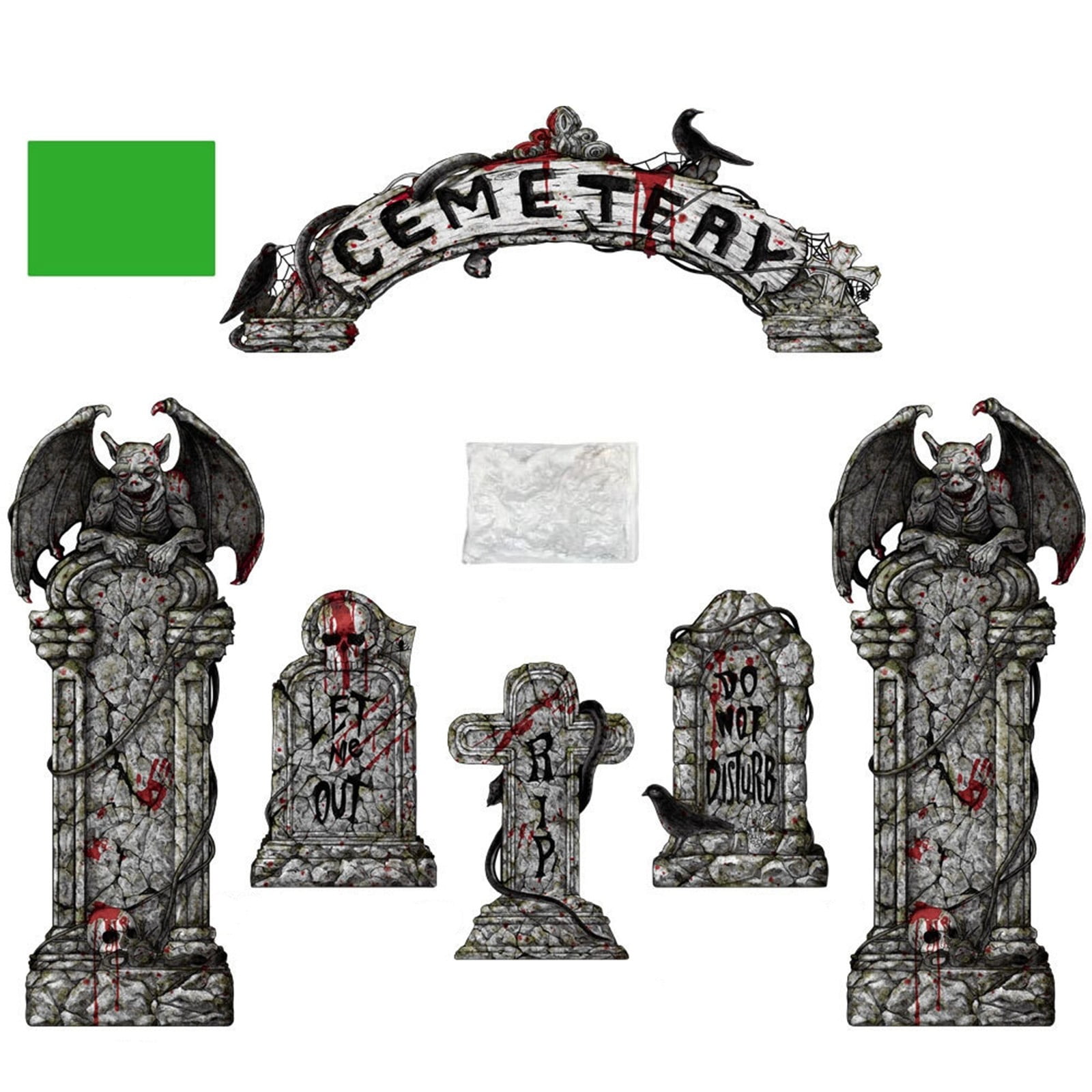 Deeceymbur Halloween Graveyard Car Trunk Decoration Boost Candy Car ...