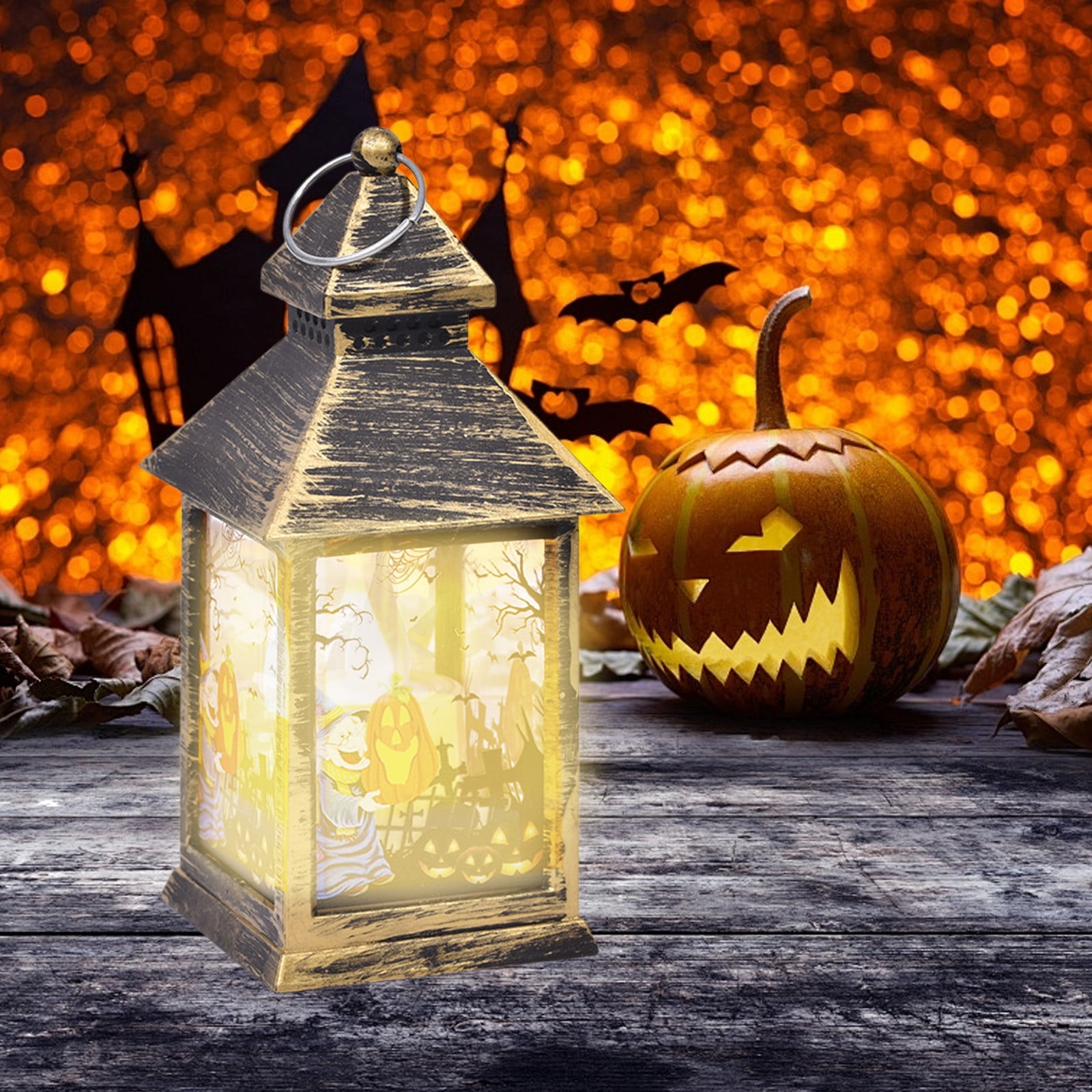 Deeceymbur Halloween Lanterns 5.3x2.3x2.3in Centerpieces Interior ...