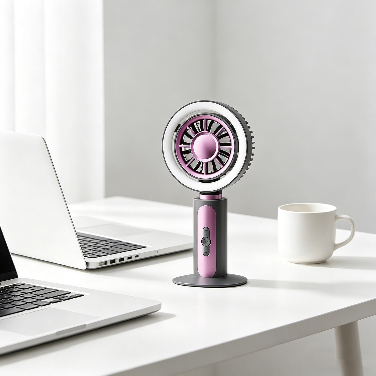 Deeceymbur Handheld Desktop Us Fan Portable Cooling Device with Digital ...