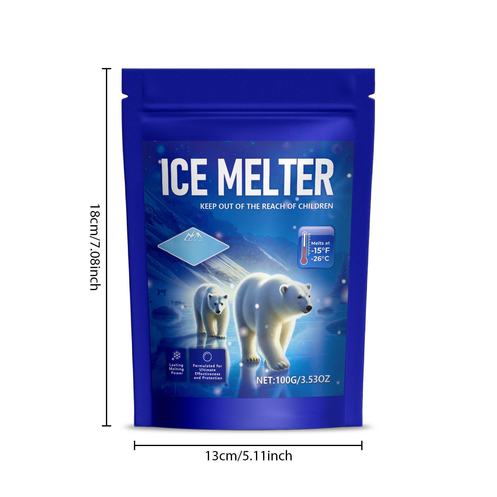 Deeceymbur Ice Melt Snow Melter for Driveways Concrete Safe Formula Pet ...