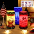 Deeceymbur Independence Day Electronic Candles LED Flameless Light with ...