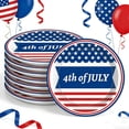 Deeceymbur Independence Day Paper Plates Stars Stripes Design ...