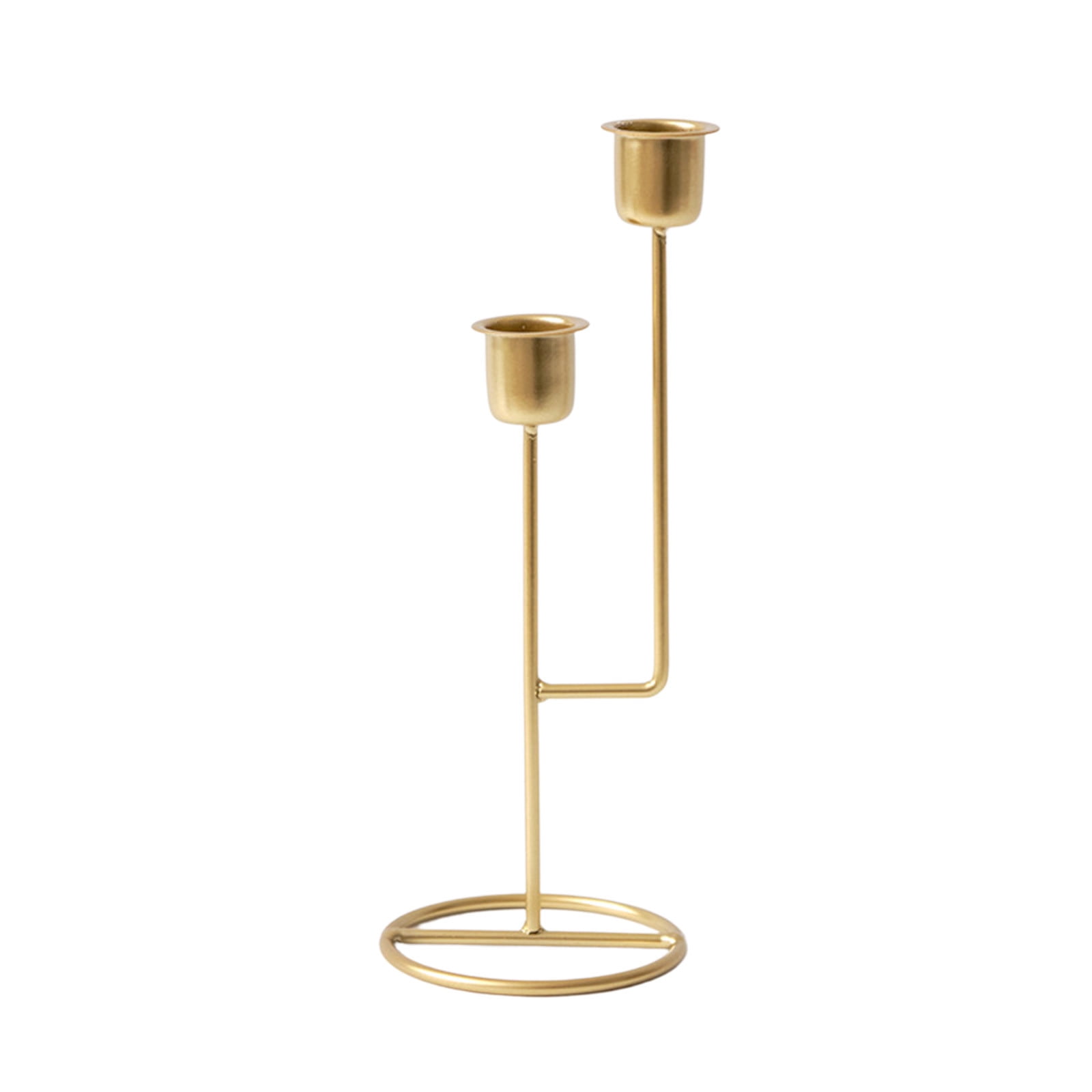 Deeceymbur Iron Candlestick Holder Vintage Design for Home Decor Two ...