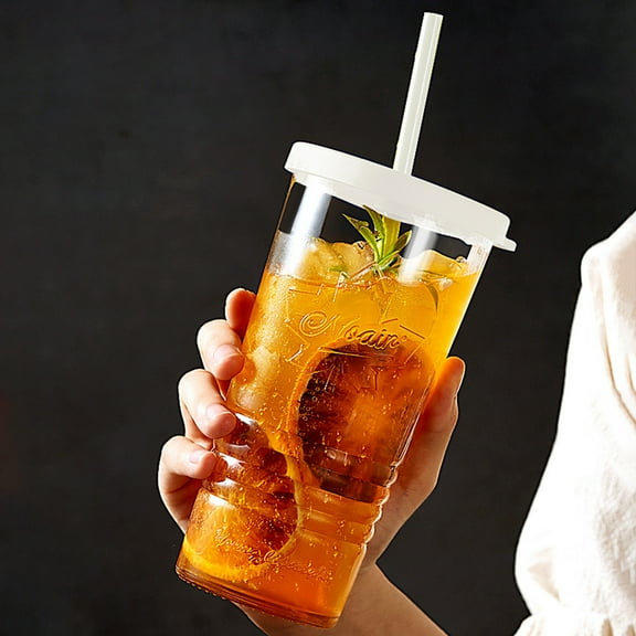 noüka Weighted Straw Cup with Click Top Lid | Leak Proof and Easy Grip ...