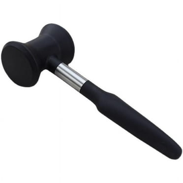 LONGHEXINA Dual-Sided Meat Mallet with Rubber Grip Handle for Steak ...