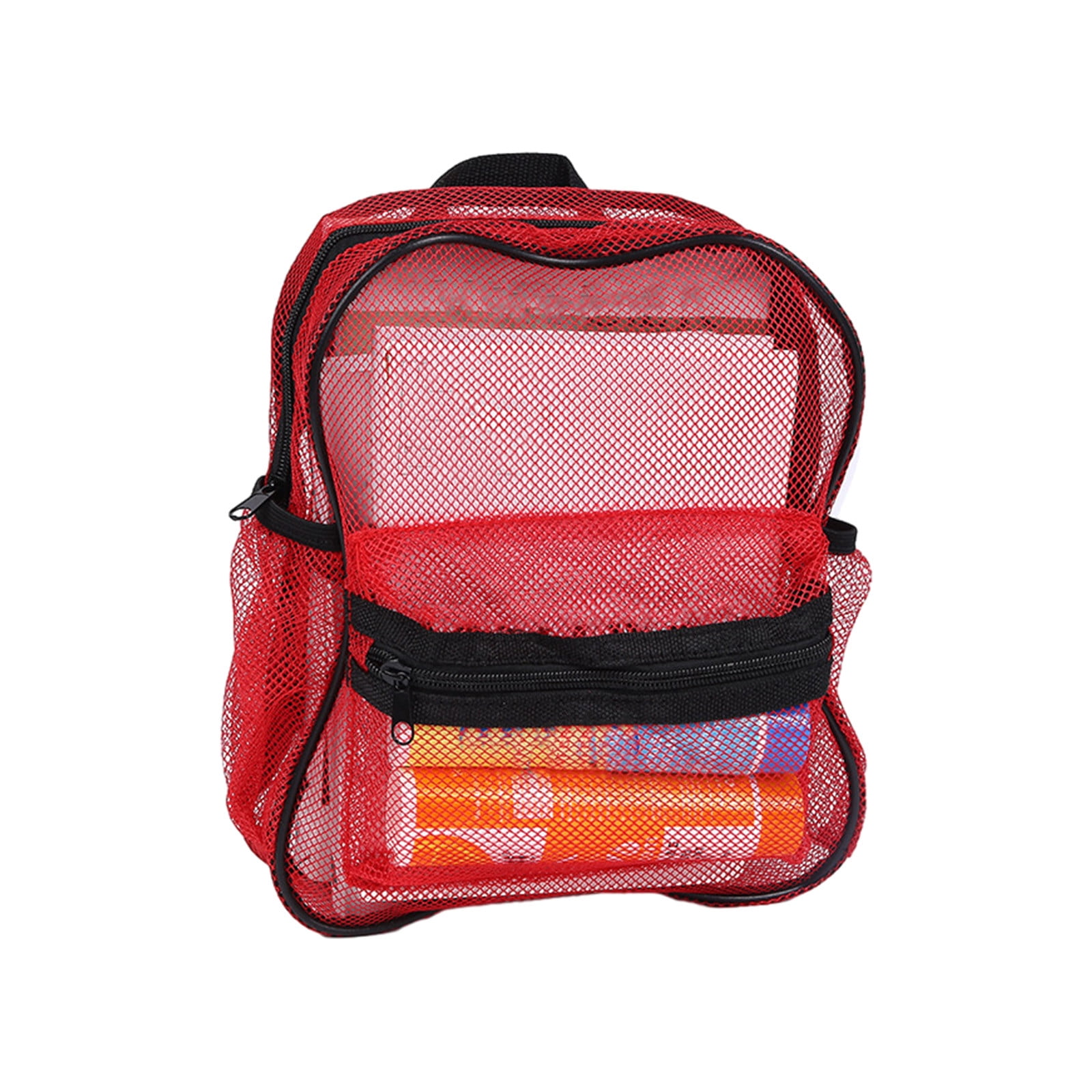 Deeceymbur Mesh Beach Backpack Diving Clear Tote with Adjustable Straps ...