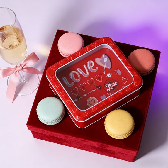 Deeceymbur Metal Airtight Candy Tin Box for Biscuits Cookies Storage ...