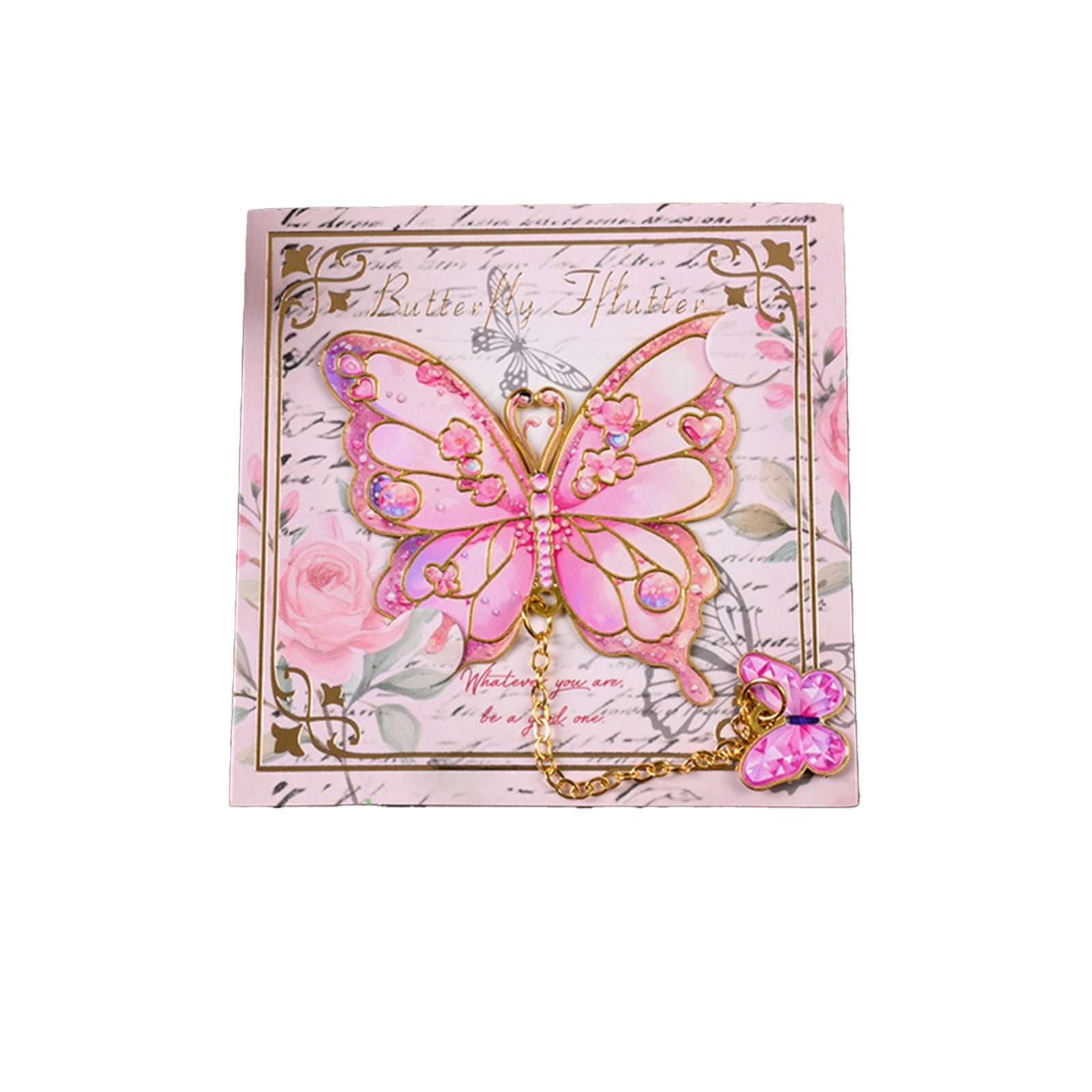 Deeceymbur Metal Butterfly Bookmark with Chain Hollow Design Monet Oil ...