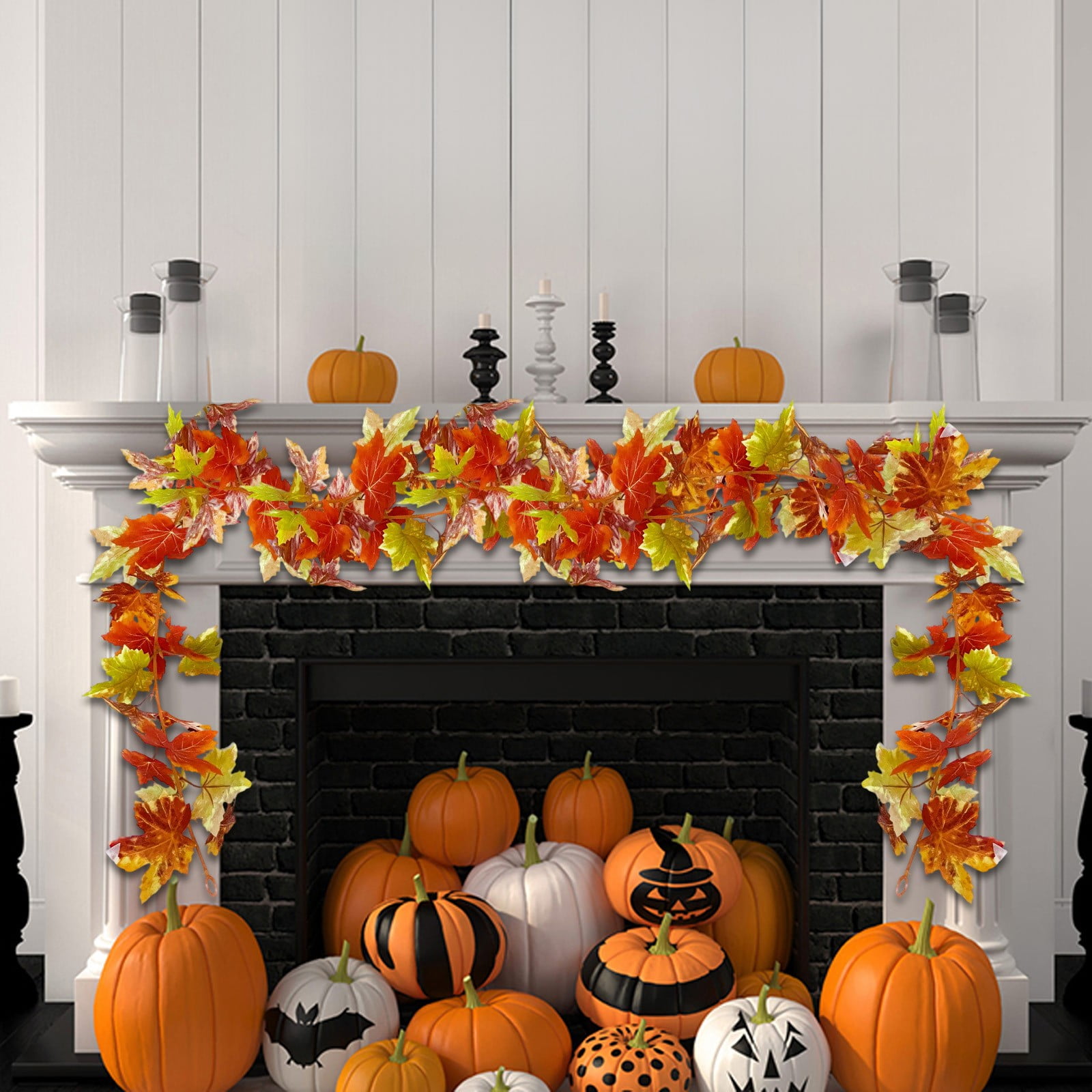 Deeceymbur Multi Color Simulated Maple Leaf Vines Create Fall Vibe ...