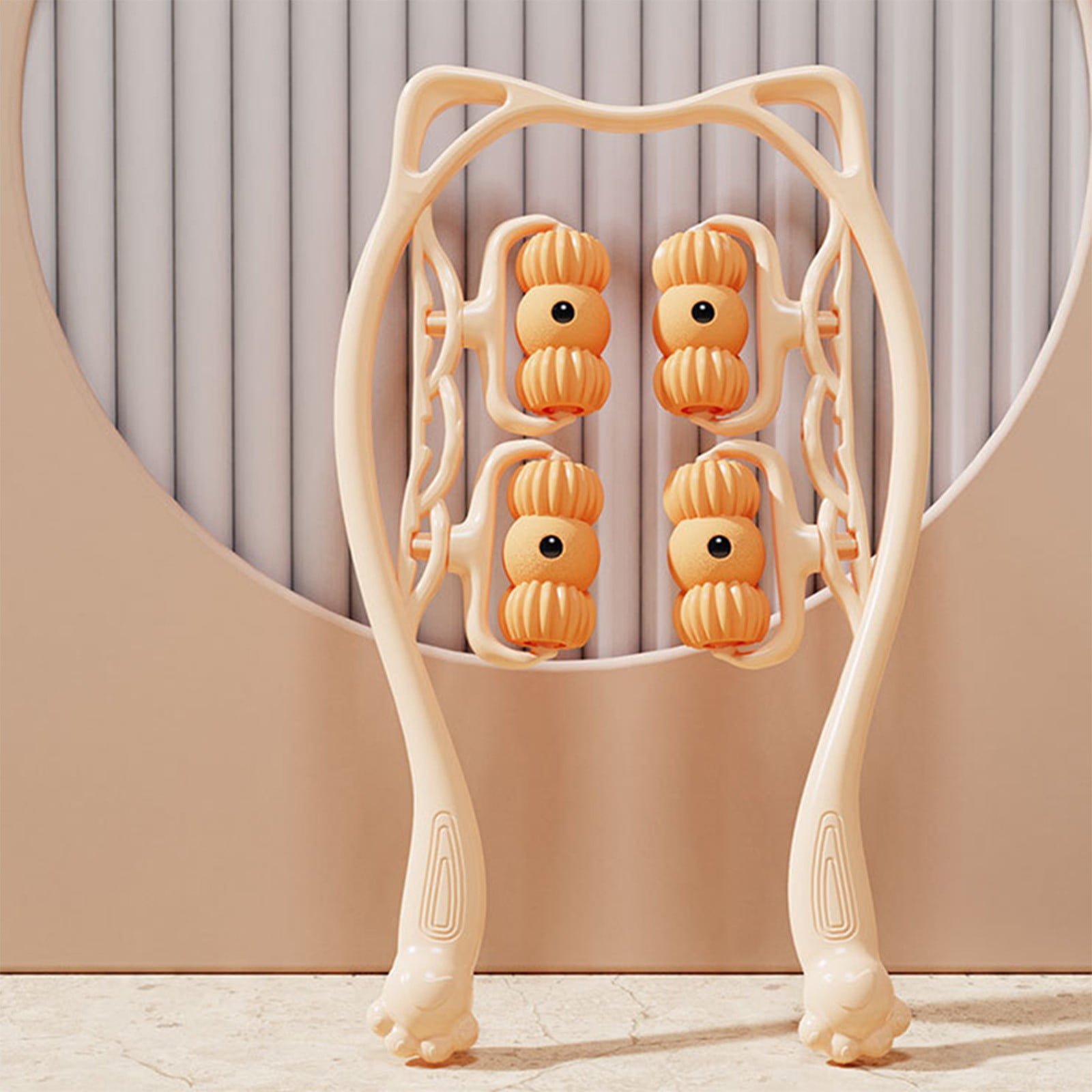 Deeceymbur Neck Massage Roller Stick Manual Cervical Spine Reliever ...