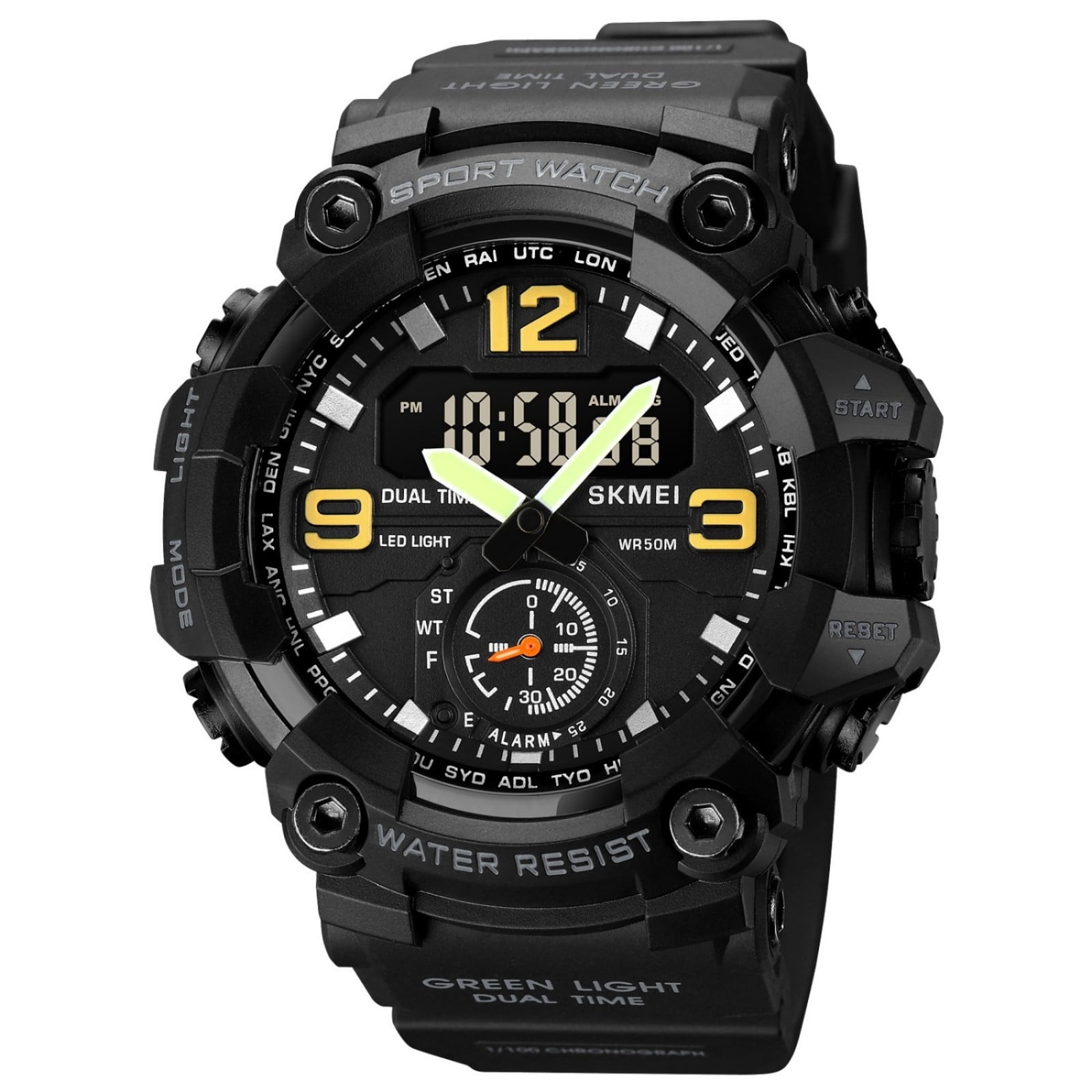 Deeceymbur Outdoor Digital Watch Camouflage Design Led Backlight Water ...