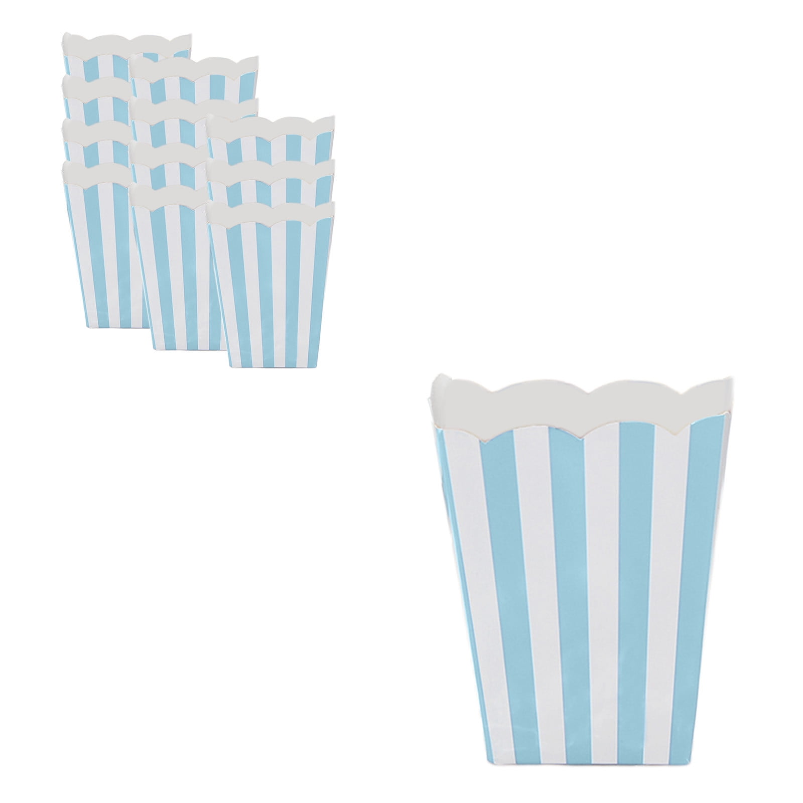 Deeceymbur Popcorn Boxes Birthday Party Striped Popcorn Boxes Food ...