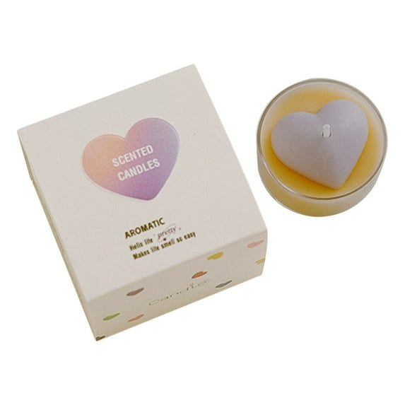 Deeceymbur Round Scented Candle Heart Shaped Birthday Decoration ...