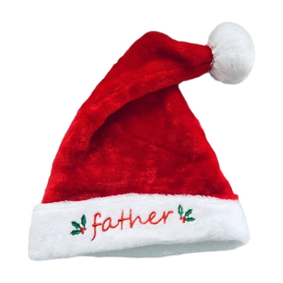 Deeceymbur Santa Hat Family Set Personalized Embroidered Christmas Cap ...