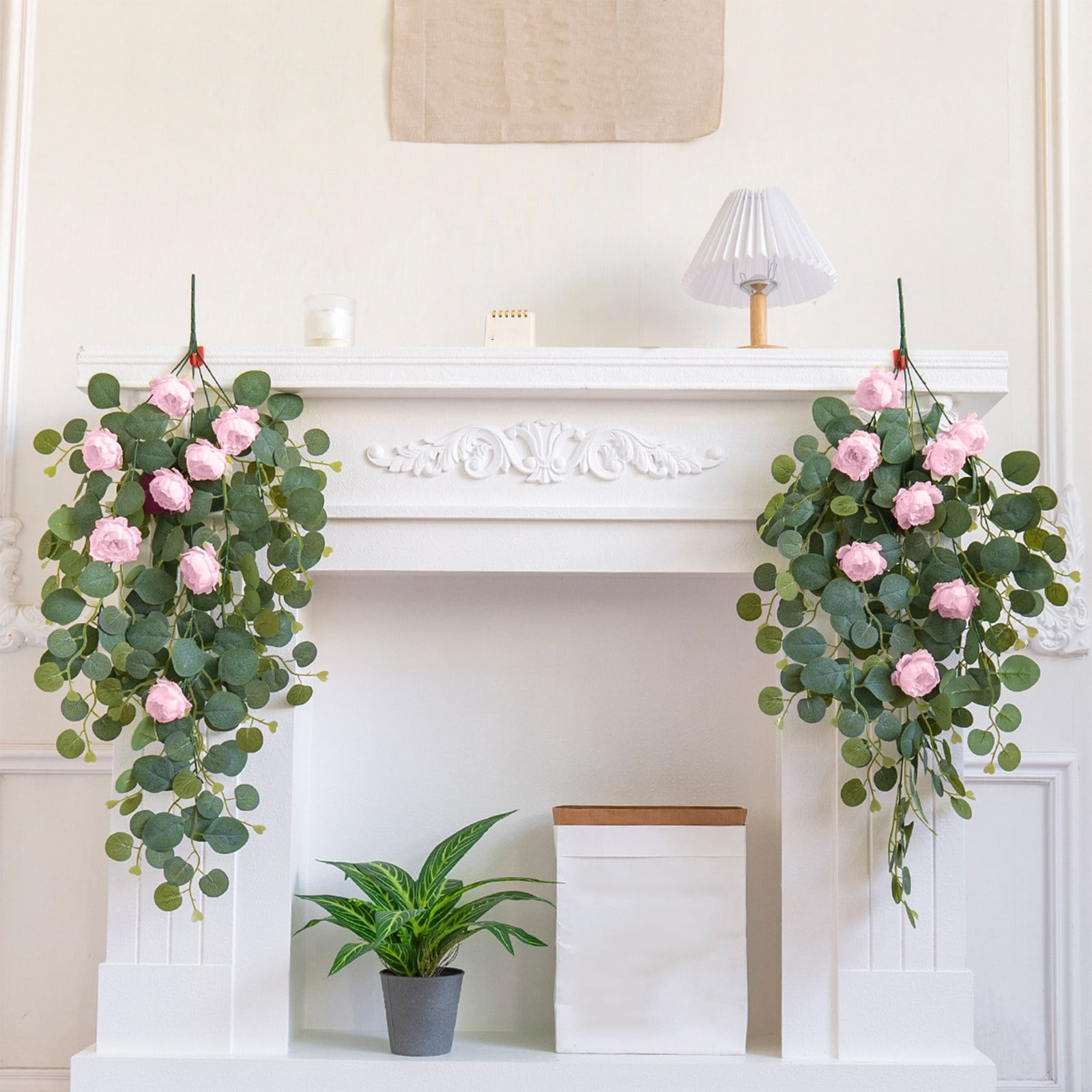 Deeceymbur Simulation Eucalypts Peony Rattan Fake Flower Rattan ...
