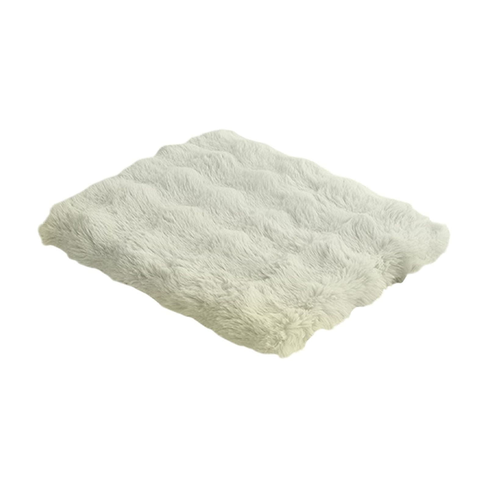 Deeceymbur Square Cushion Plush Soft Fluffy Seat Pad Winter Warm Chair ...