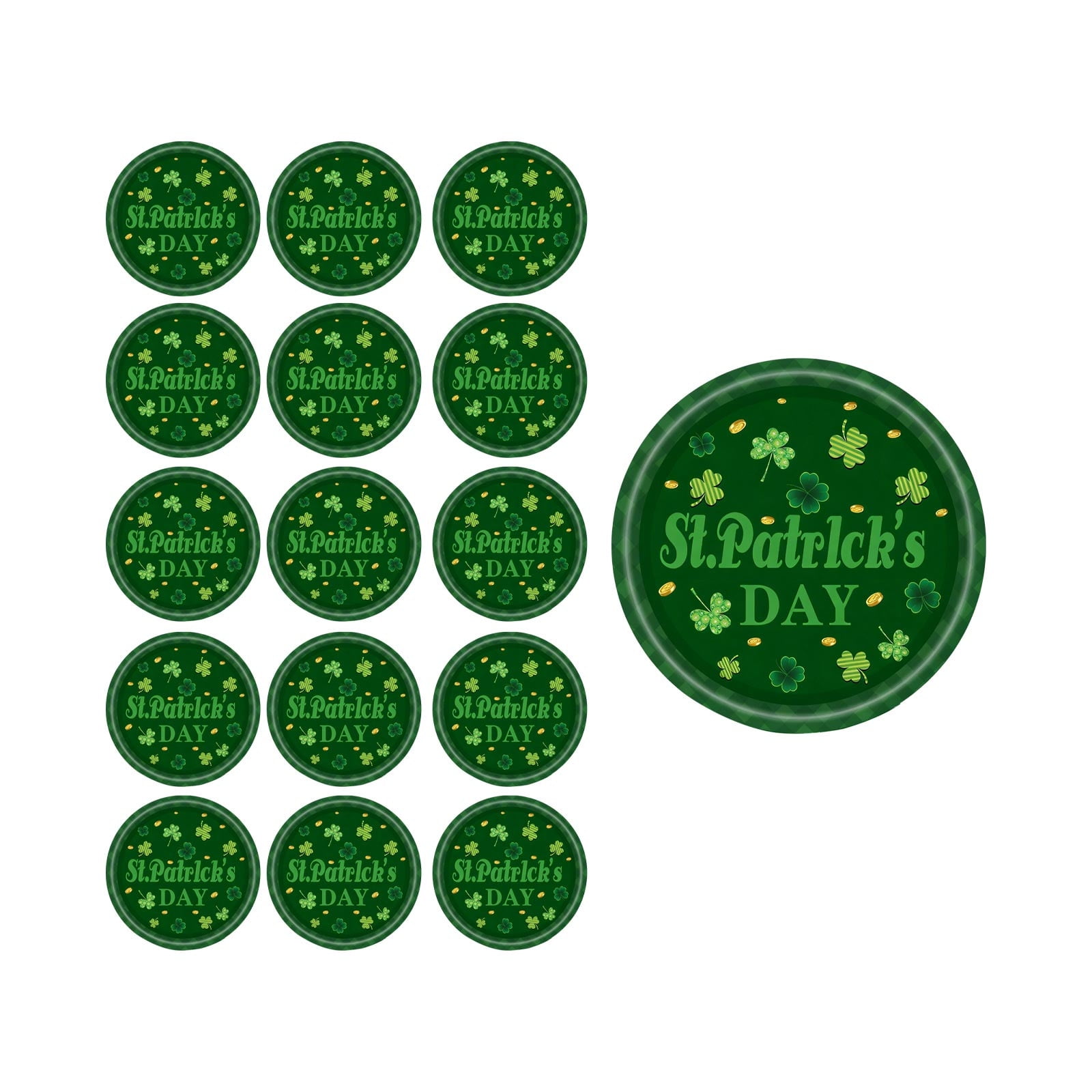 Deeceymbur St Patricks Day Shamrock Theme Party Tableware Set ...
