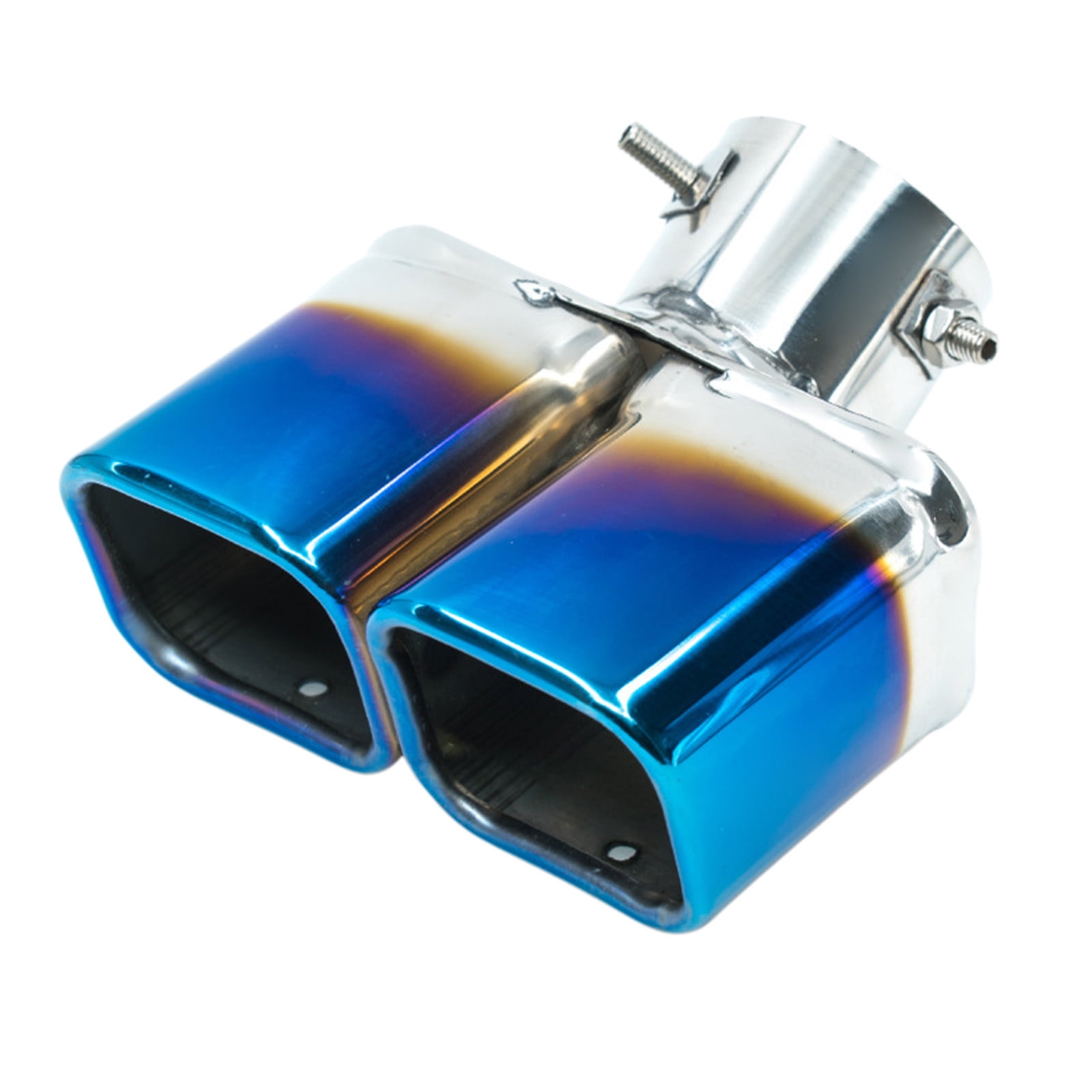 Deeceymbur Stainless Steel Car Exhaust Tip Curved Muffler Tailpipe ...