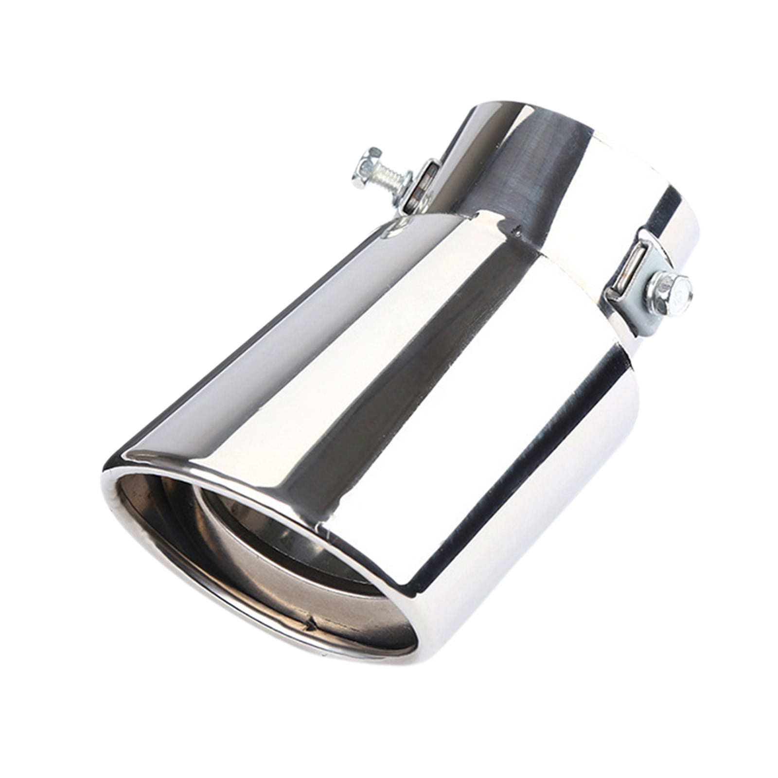 Deeceymbur Stainless Steel Car Exhaust Tip Curved Muffler Tailpipe ...