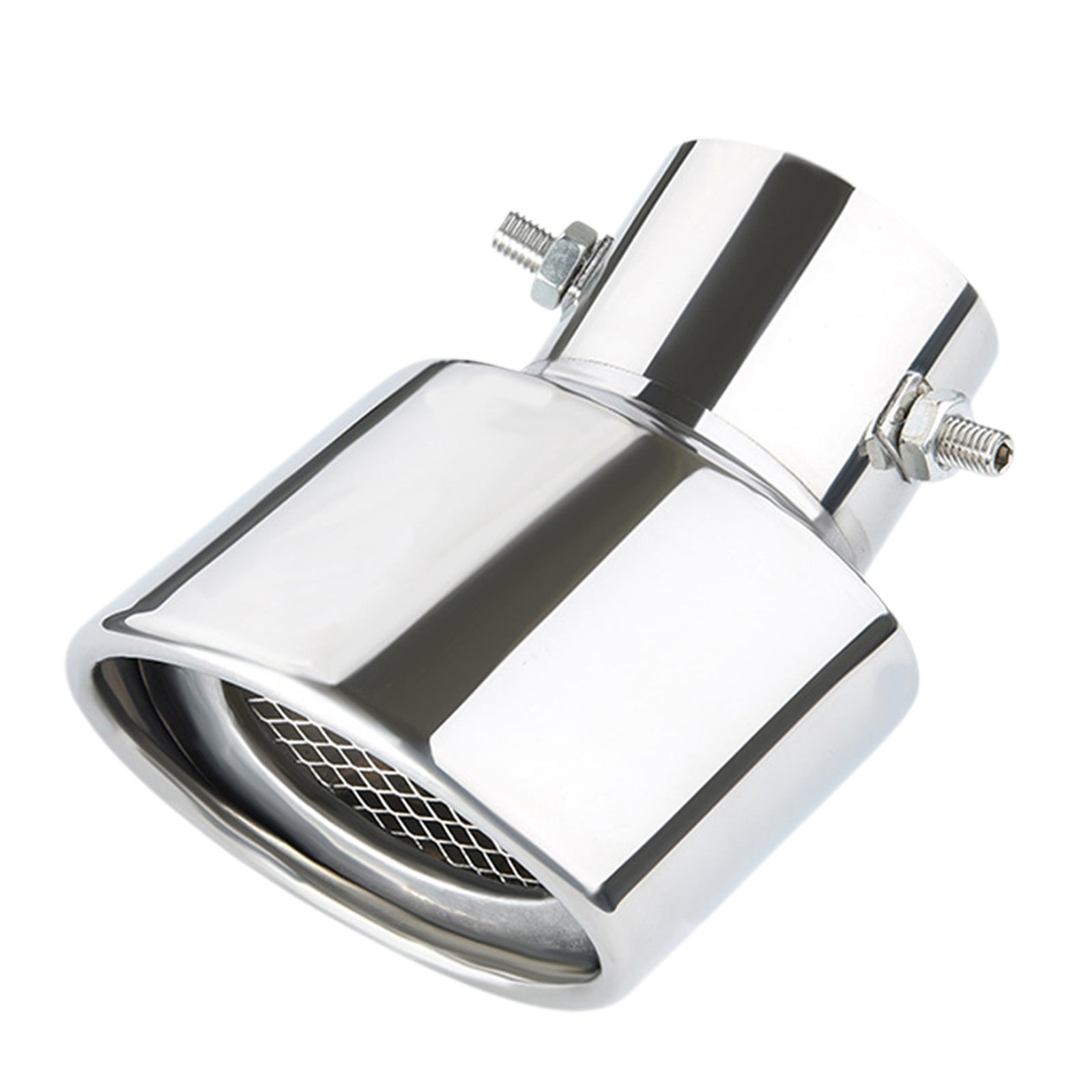 Deeceymbur Stainless Steel Car Exhaust Tip Curved Muffler Tailpipe with ...