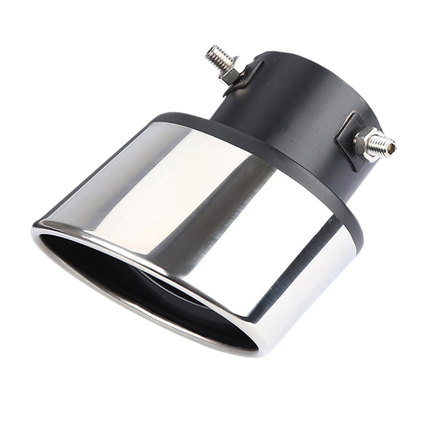 Deeceymbur Stainless Steel Car Exhaust Tip Curved Muffler Tailpipe with ...
