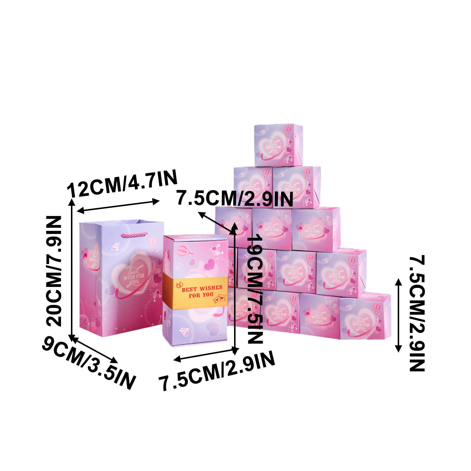 Deeceymbur Surprise Box Jumping Gift Box 16 Boxes for Romantic ...