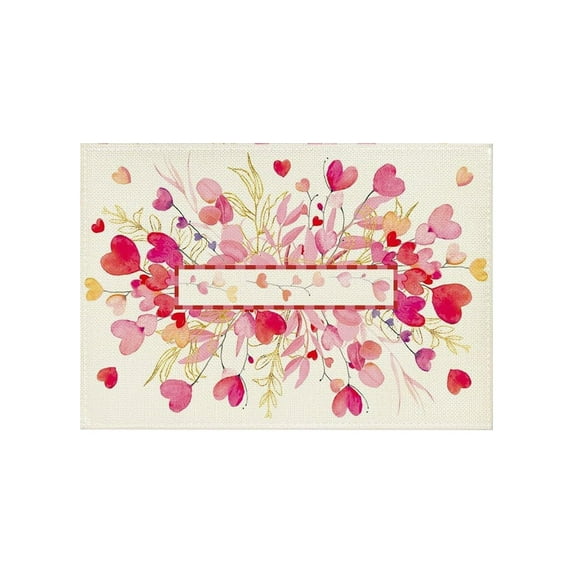 Deeceymbur Table Runner Christmas Printed Linen Tablecloth for Home ...