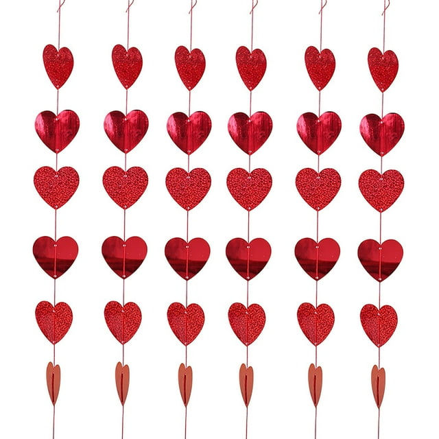 Deeceymbur Valentines Day Ceiling Decor Decked Heart Heart Ceiling ...