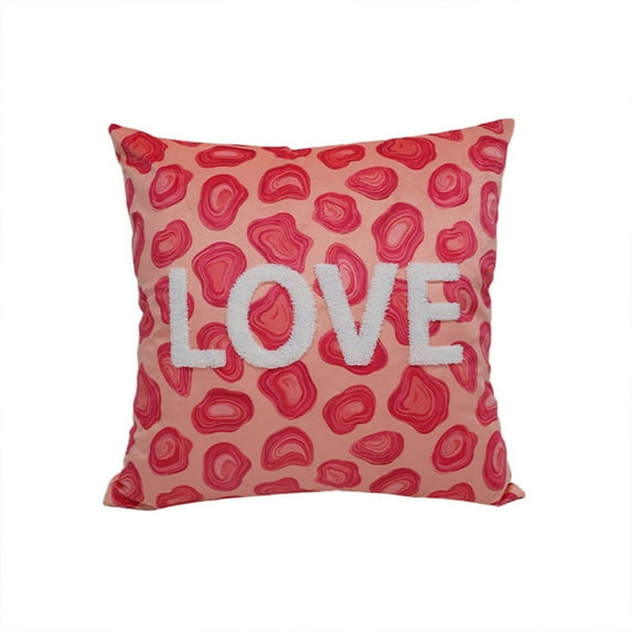 Deeceymbur Valentines Pillow Cover 17.7 x 17.7 Inch Decorative Throw ...