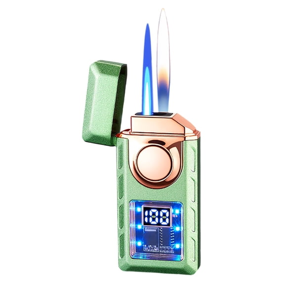 Deeceymbur Voice Controlled Double Flame Lighter USB Rechargeable ...