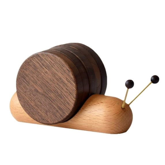 Deeceymbur Wooden Coaster Funny Shape for Adults Cool Desk Decor Home ...