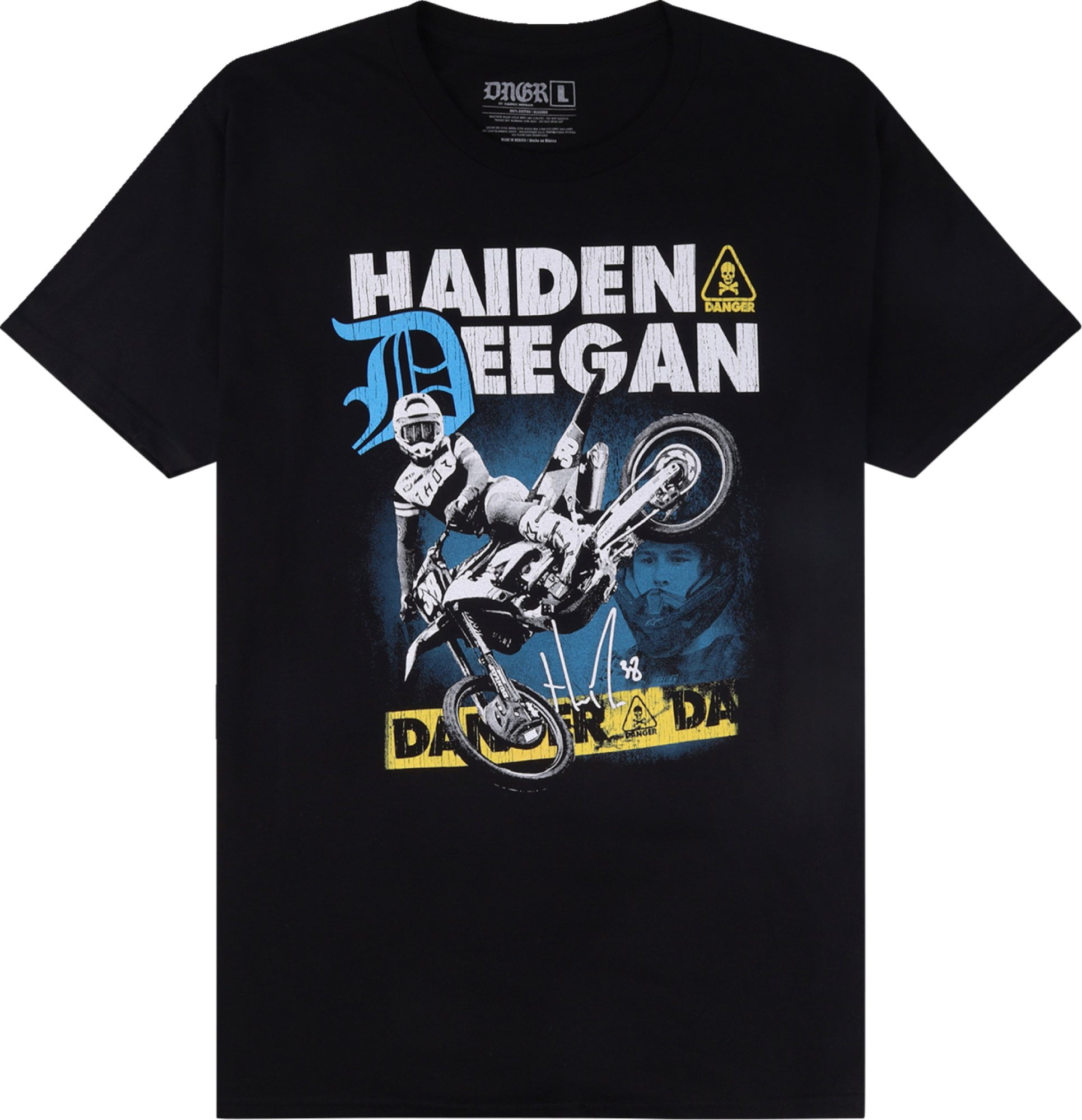 Deegan Caution Mens Short Sleeve T-Shirt Black MD - Walmart.com