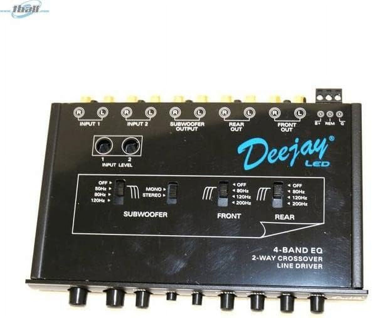 Deejay LED 2 Way Crossover Line Driver with 4 Band EQ - Walmart.com