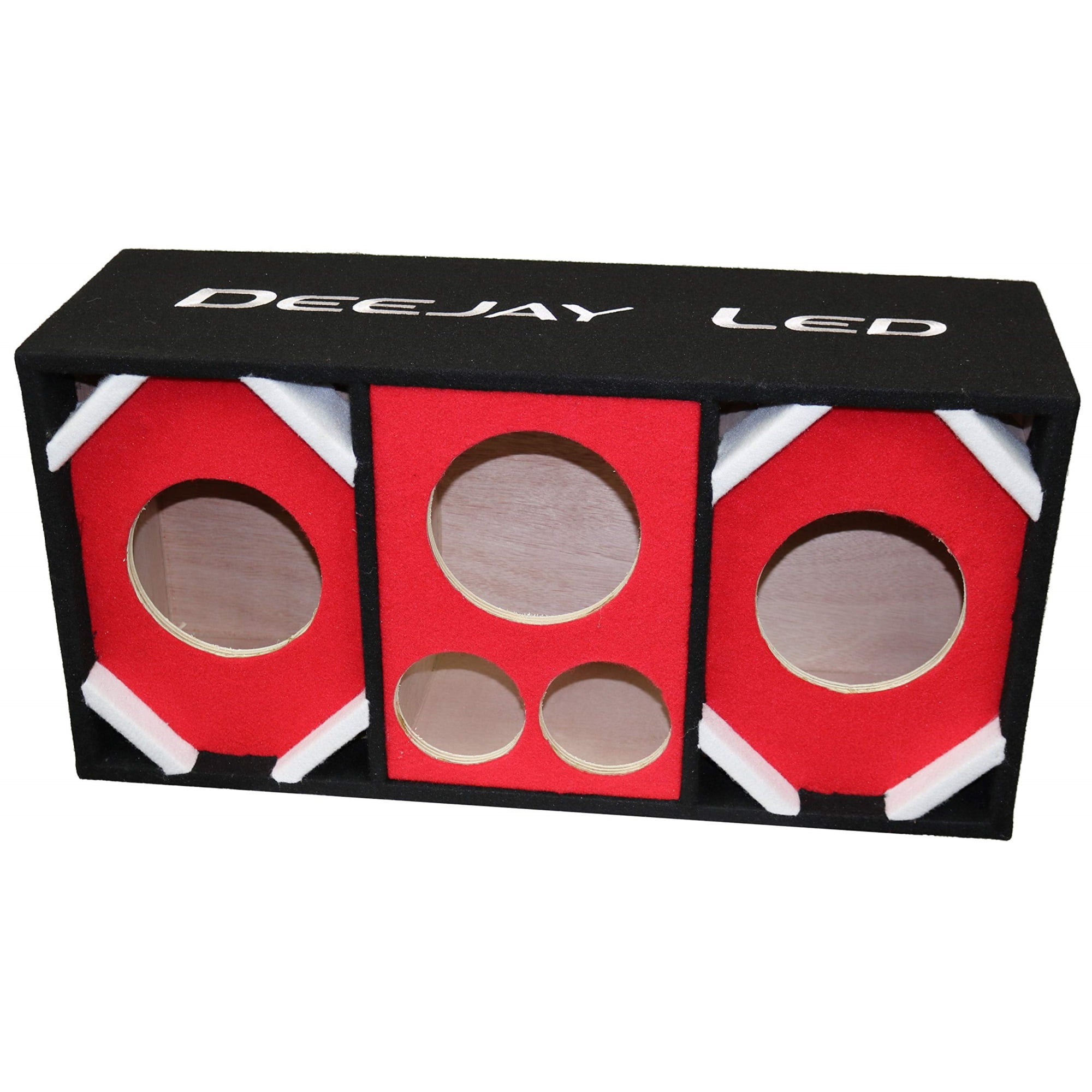 Deejay LED 6 in. Two Woofers Plus Two Tweeters & One Horn Empty ...