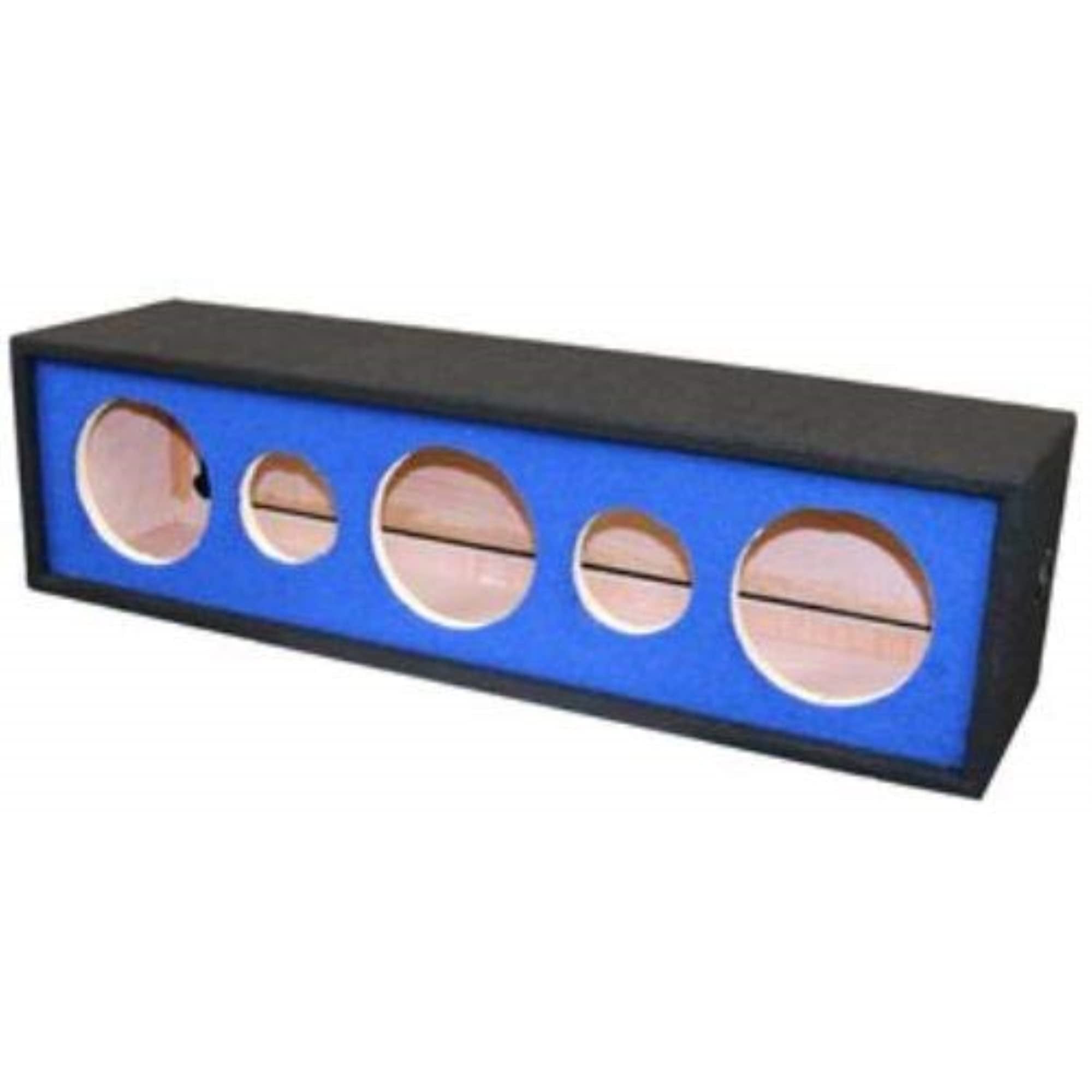 For 12-in Three Horn Two Tweeters Side Speaker Enclosure Blue fabric ...