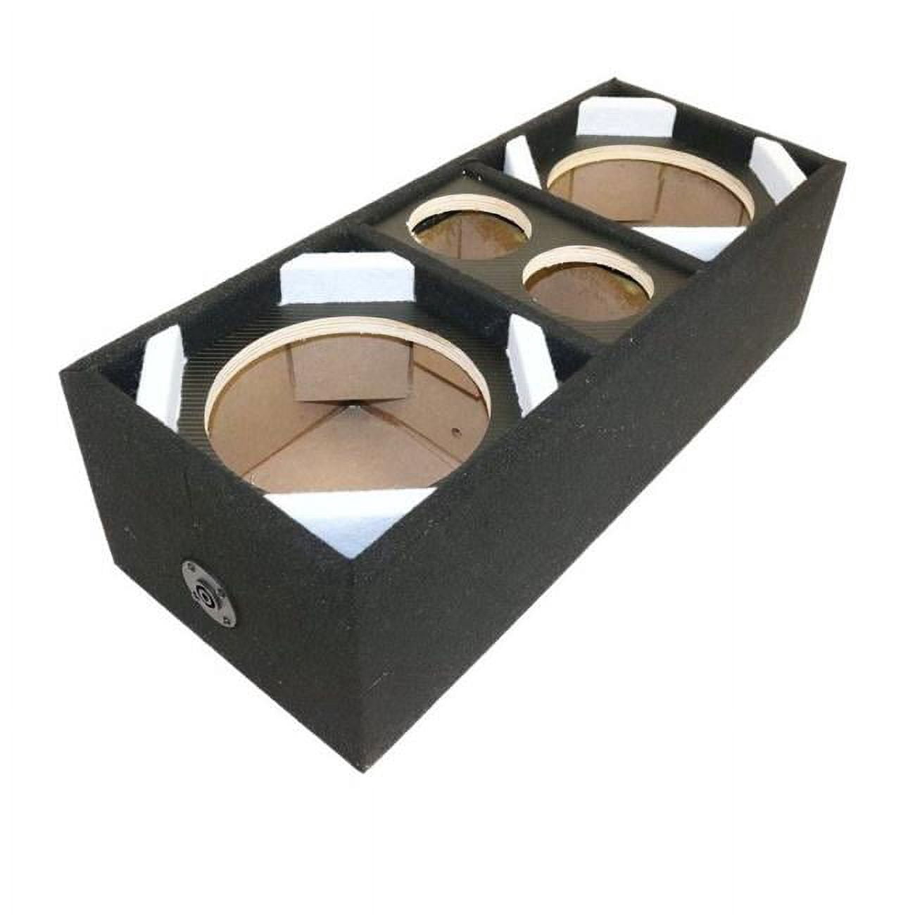 Two 8-in Woofers plus Two Tweeters Carbon Black Texture Empty Chuchera ...