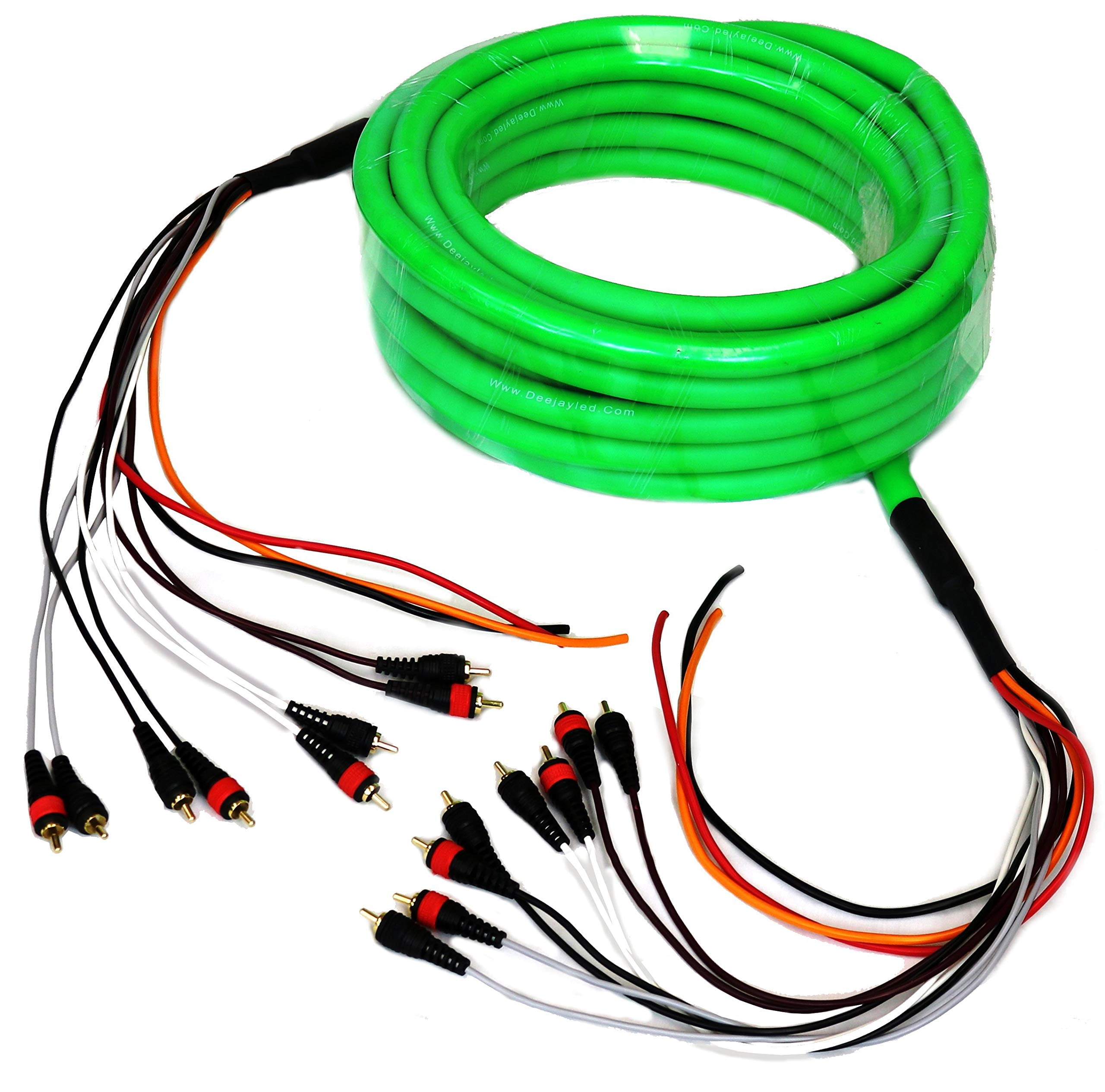 Deejay LED TBHMED36BK16CABL 36ft 16 Rca 3 Power Medusa - Walmart ...