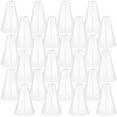 Deekin 24 Pieces White Cheer Megaphone Party Accessory Cheer Plastic ...