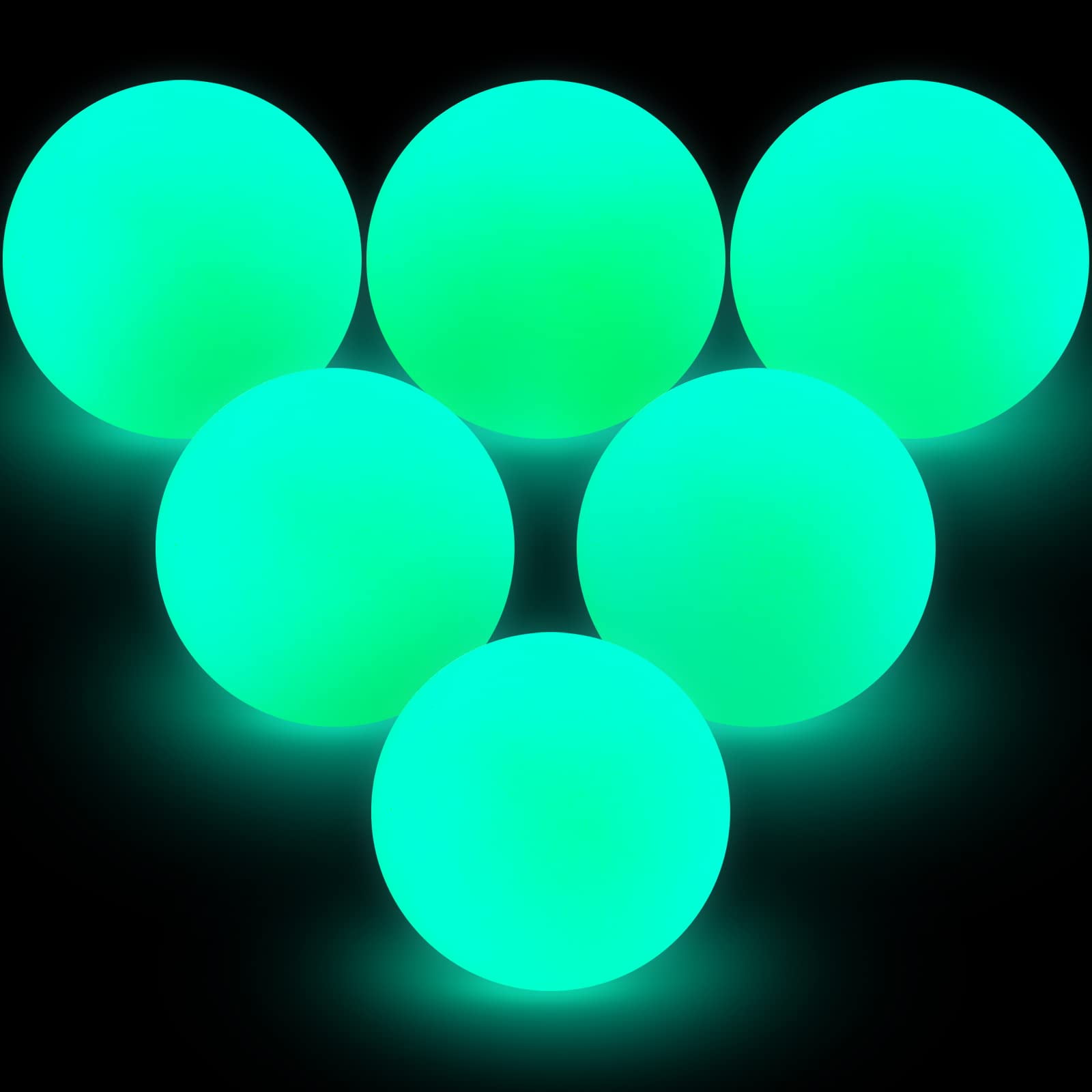 Deekin 8" Street Hockey Balls Glow in The Dark Ball Sports Balls for ...