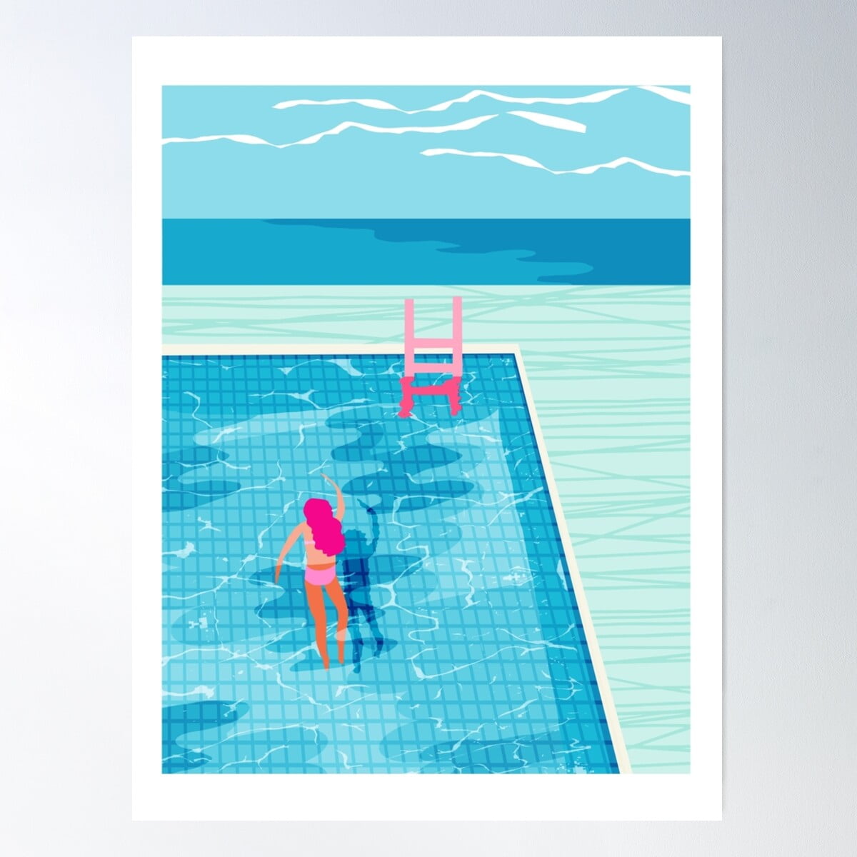 In Deep - Abstract Memphis Throwback 1980S Style Retro Neon Palm ...