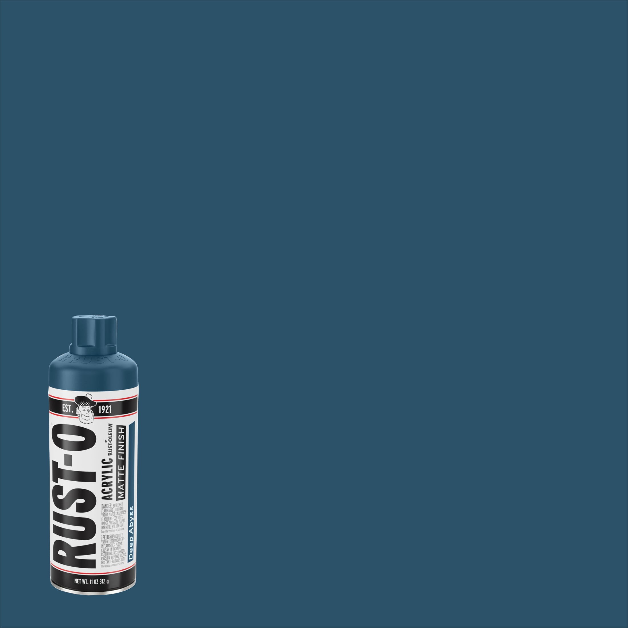 6 Pack, Deep Abyss, Rust-Oleum Rust-O Acrylic Matte Spray Paint-392202 ...