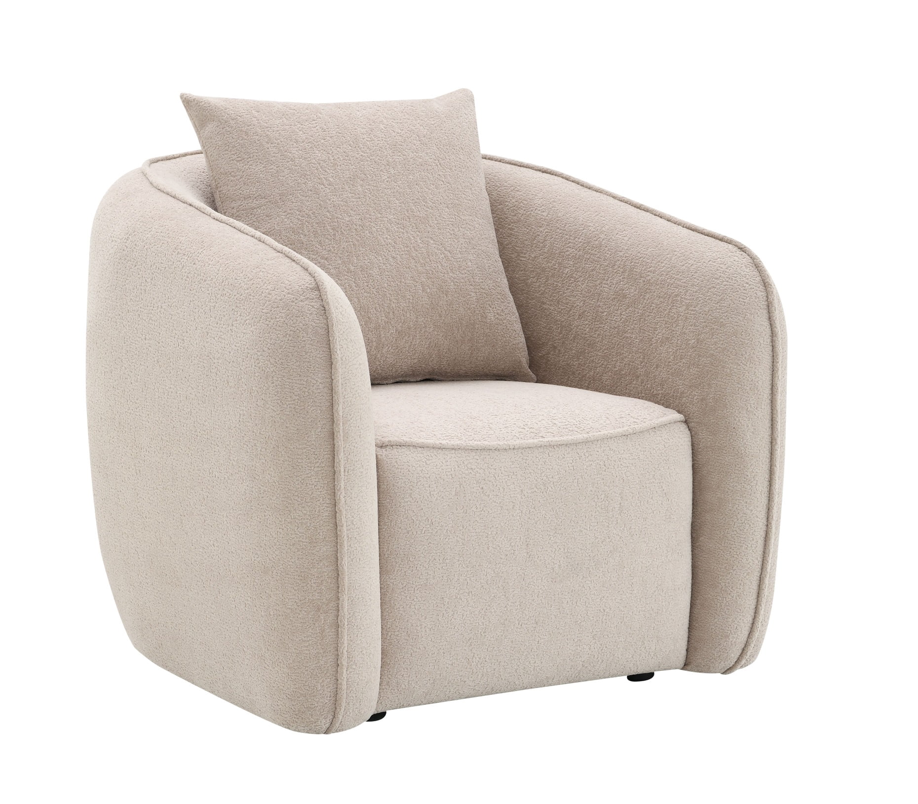 Deep Accent Chair, Chenille Fabric Upholstered Comfy Reading Armchair ...