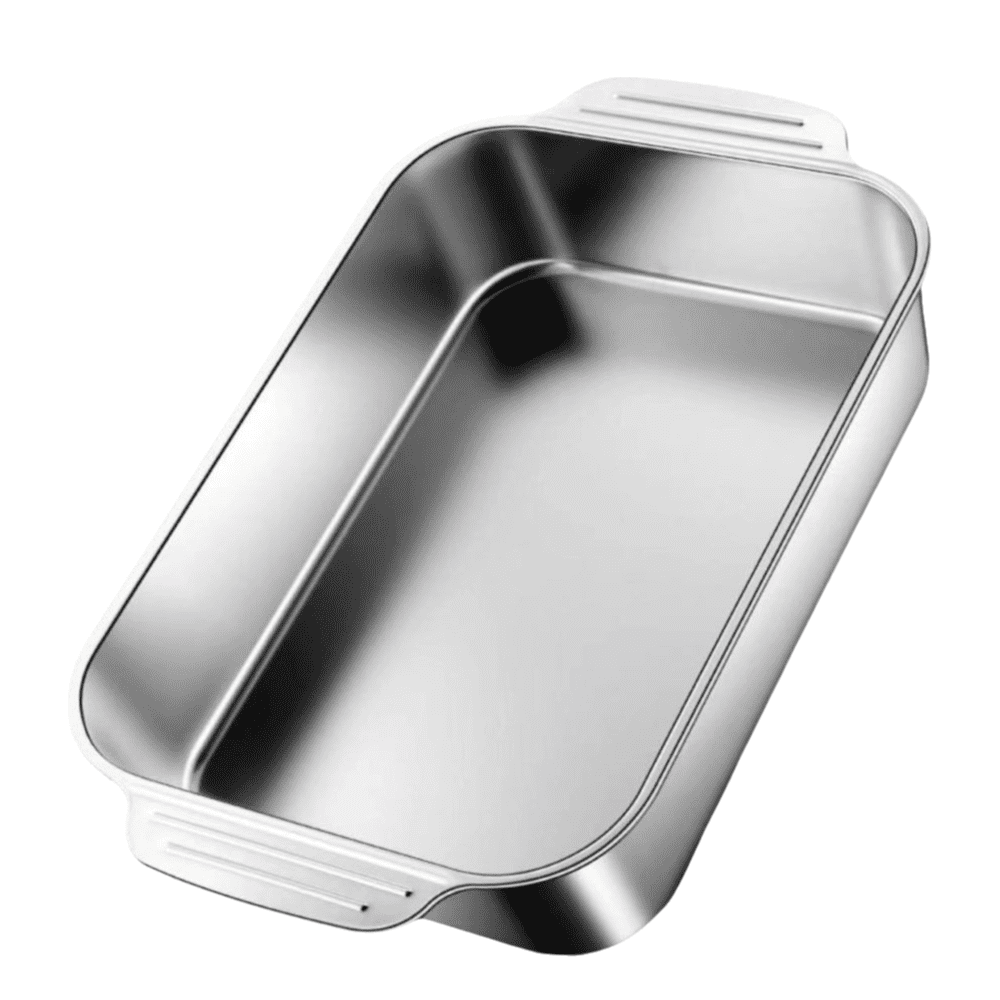 Deep Baking Pan Dish, Heavy Duty Durable Stainless Steel Sheet Pan For ...