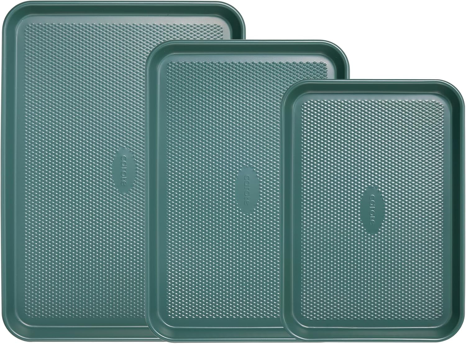 Deep Baking Pans Set Nonstick,Rectangle Cake Pan,Stackable Bakeware Set ...